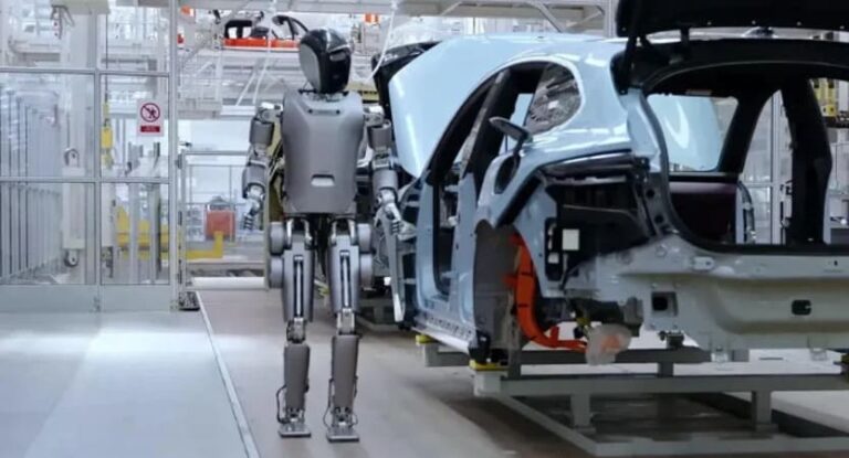 Nio Testing Use Of Humanoid Robots On Factory Production Line ...